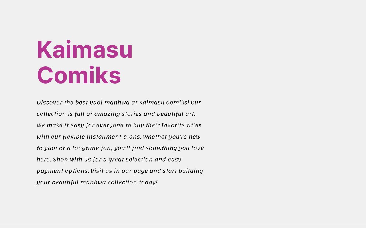 Kaimasu Comiks Details